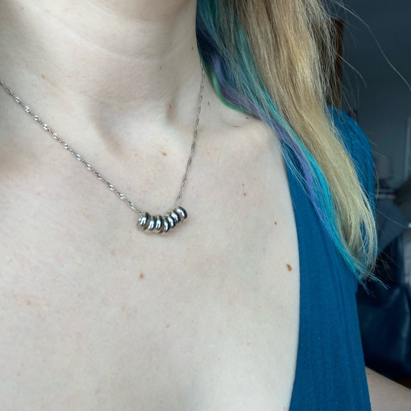 Jewelry | Lucky Seven Ring Sterling Silver Necklace Twisted Chain 9s ...